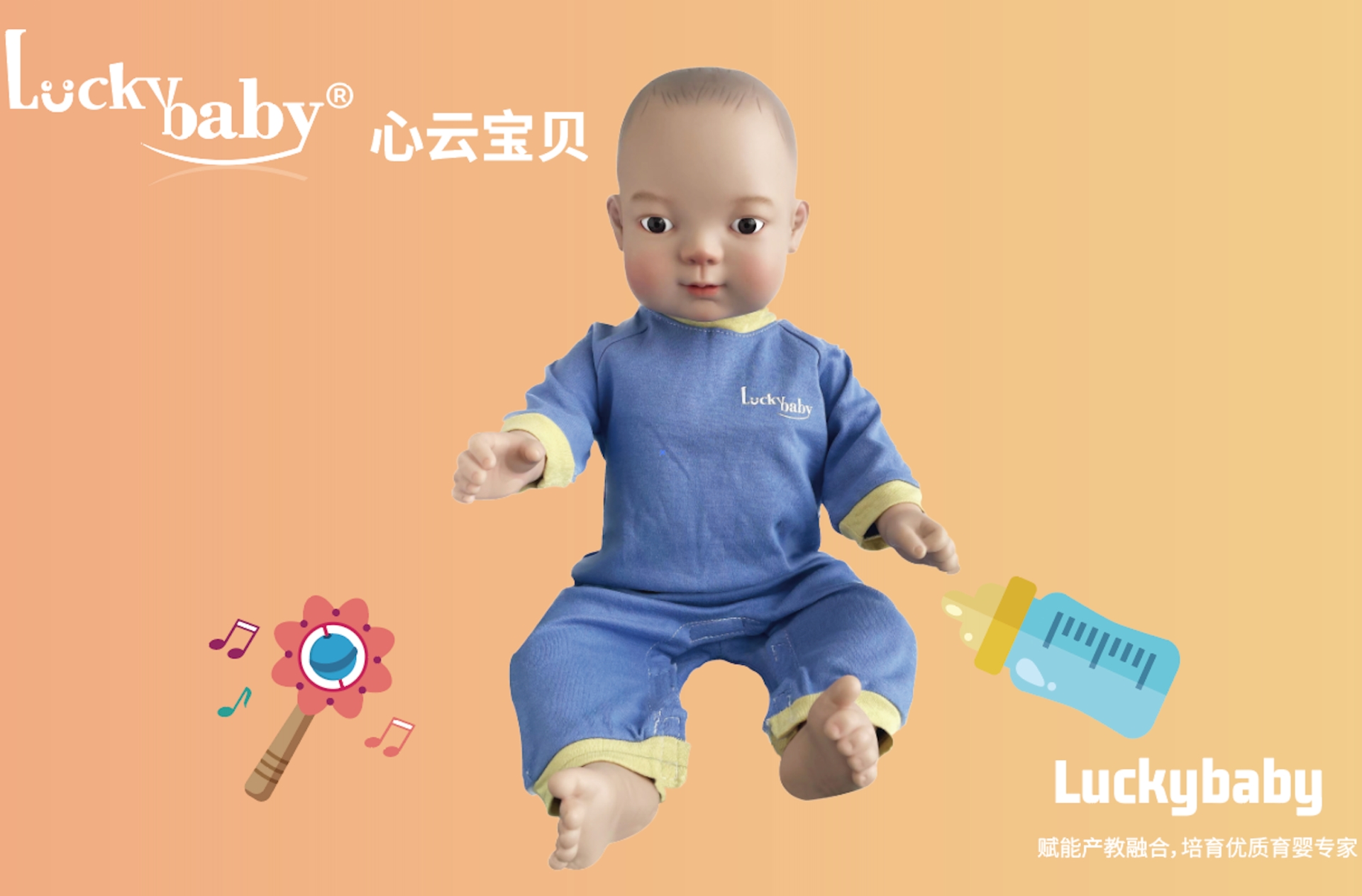 智能仿真婴儿,心理实验,一日带班,行为观察,Luckybaby,心云天地